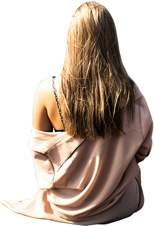 Download Back View Of A Girl Sitting On A Pier - People Sitting Back ...