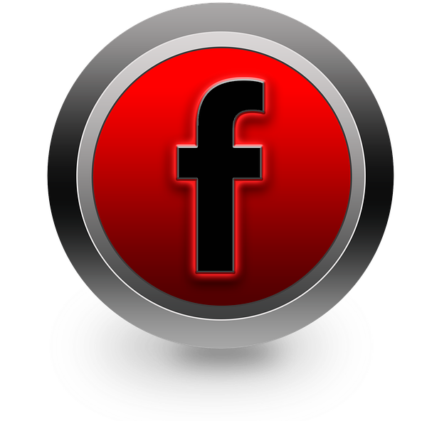 Download Transparent Red Facebook Icon - Full Size PNG Image - PNGkit