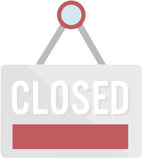Download Closed Sign Icon - Sign - Full Size PNG Image - PNGkit