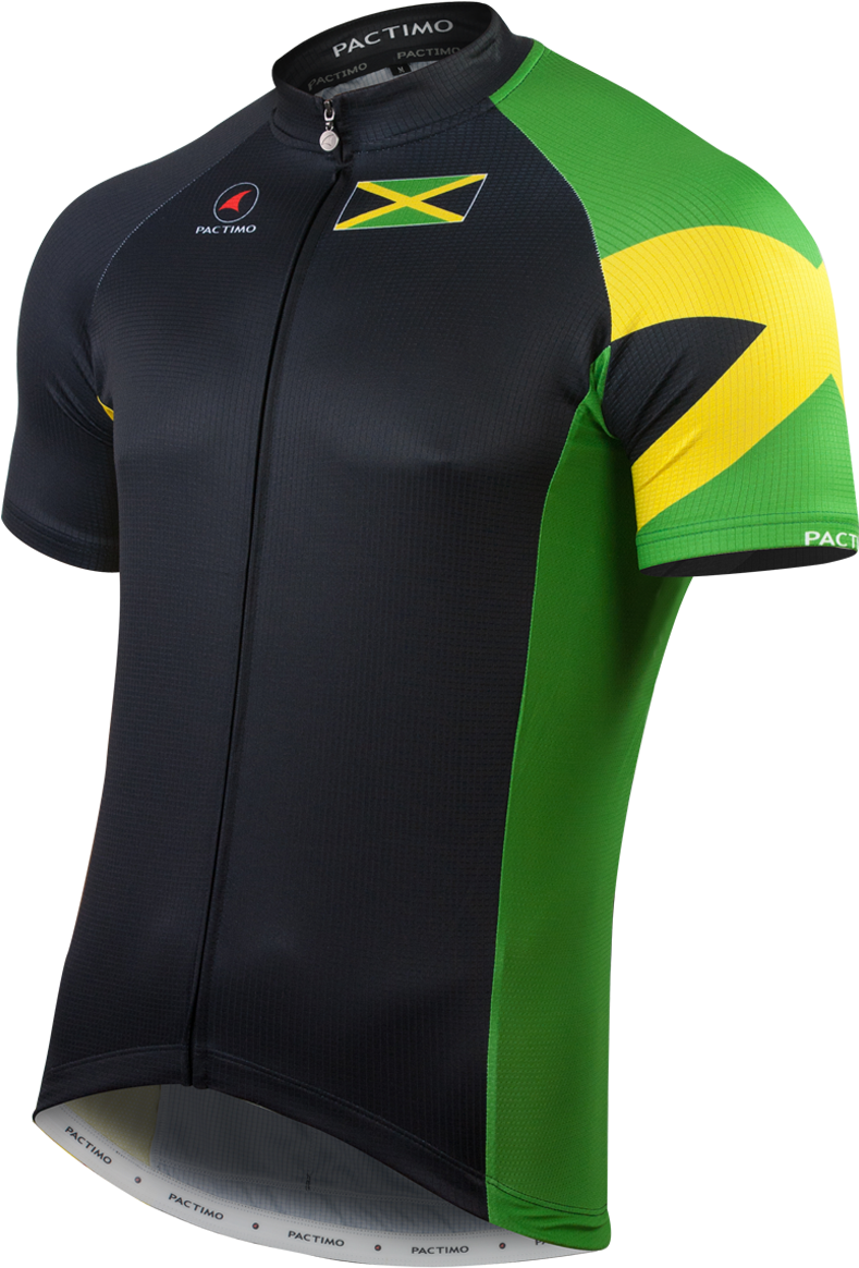 Download Transparent Jamaica Cycling Jersey - Active Shirt - PNGkit