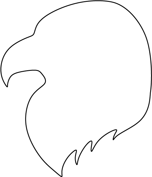 Download Eagle Head Pattern - Line Art - Full Size PNG Image - PNGkit