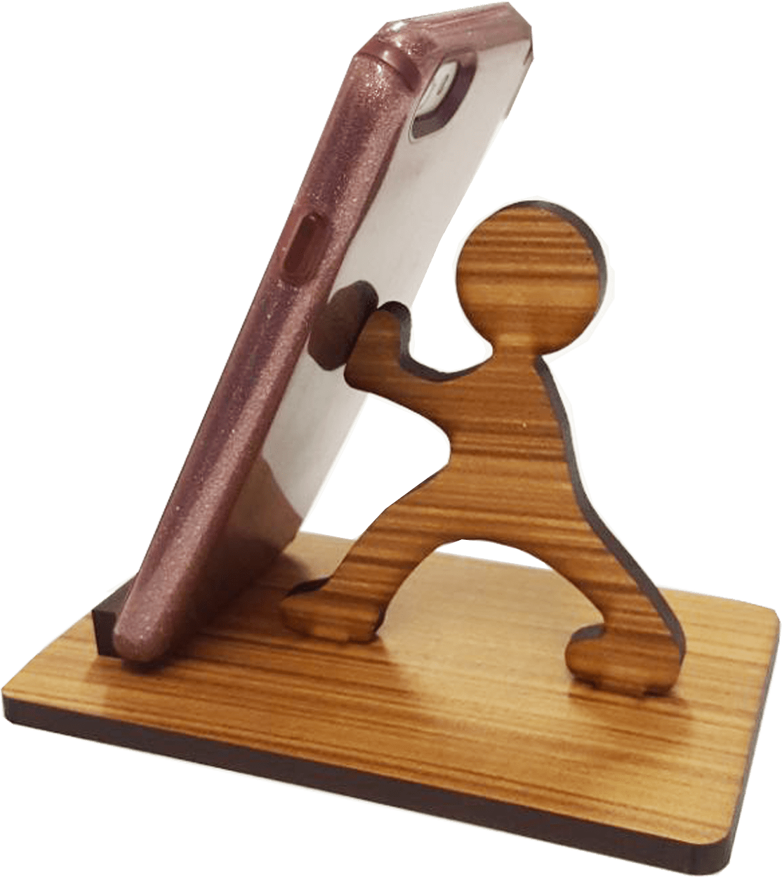 Download Strong Man Phone Stand - Mobile Phone - Full Size PNG Image ...