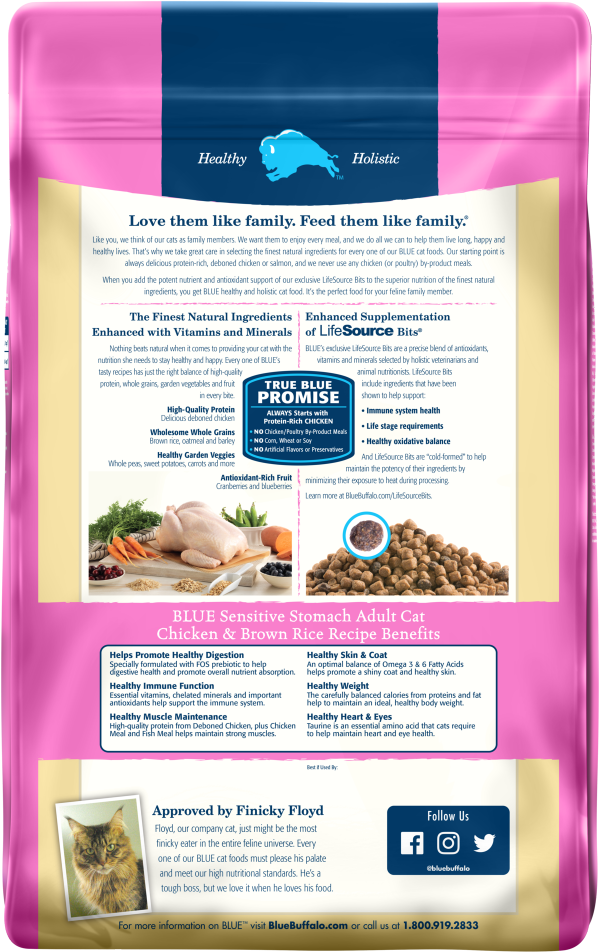 Download Sensitive Stomach Formula Dry Cat Food - Blue Food For Cats ...