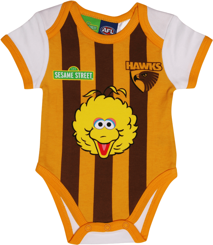 Download Zoom - Hawthorn Hawks Sesame St 2 Piece Bib Set - Full Size ...
