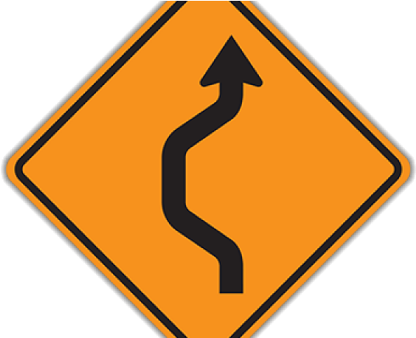 Download Curve Clipart Double Line - Yellow Diamond Double Reverse ...