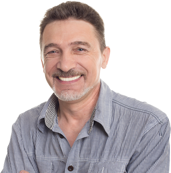 Download An Older Man With Bright, White Teeth, Smiling - Human - Full ...