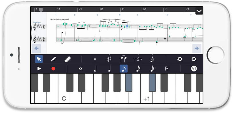 Download Iphone App - Musical Keyboard - Full Size PNG Image - PNGkit