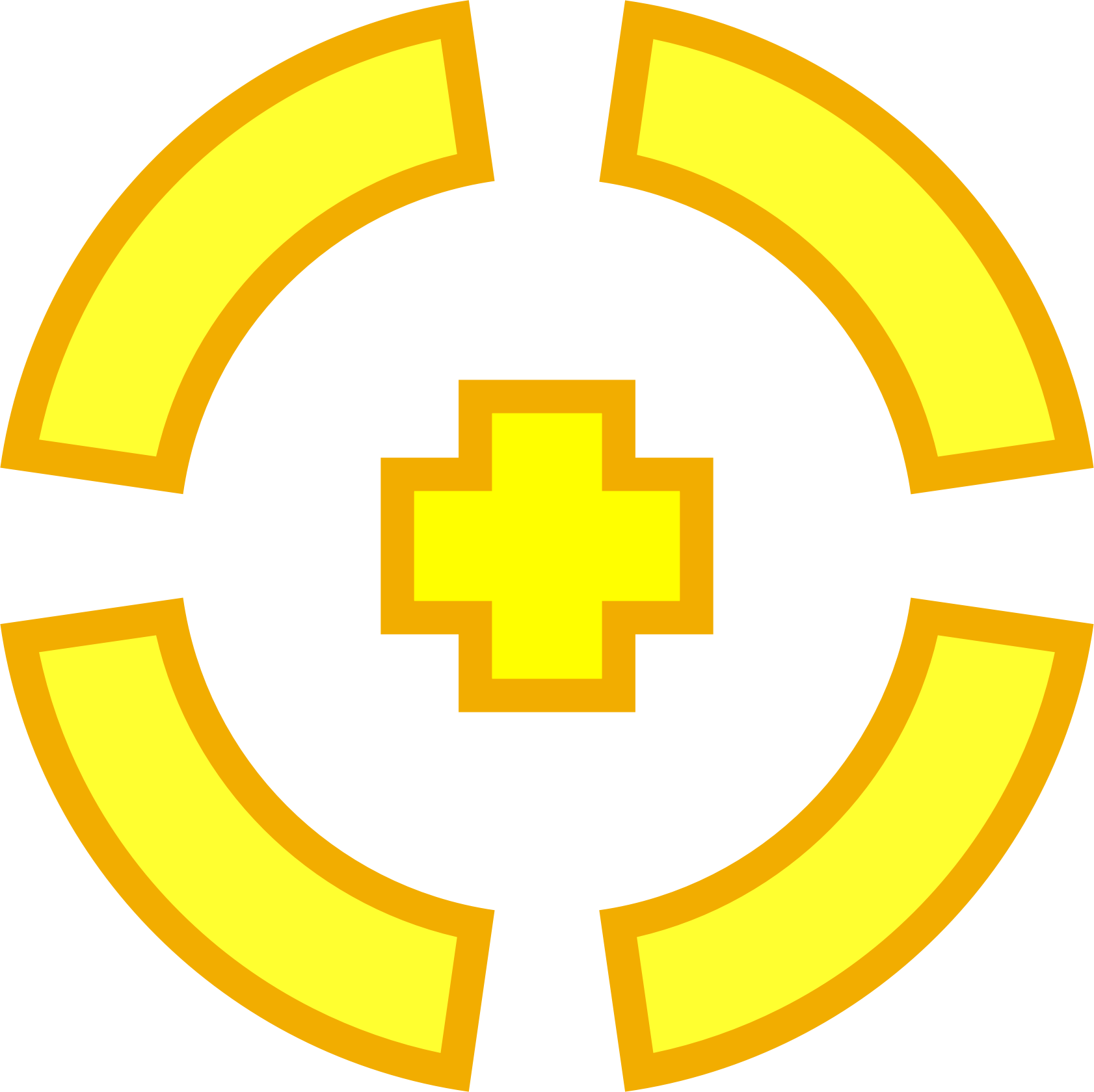 Download This Free Icons Png Design Of Yellow Target - Full Size PNG ...