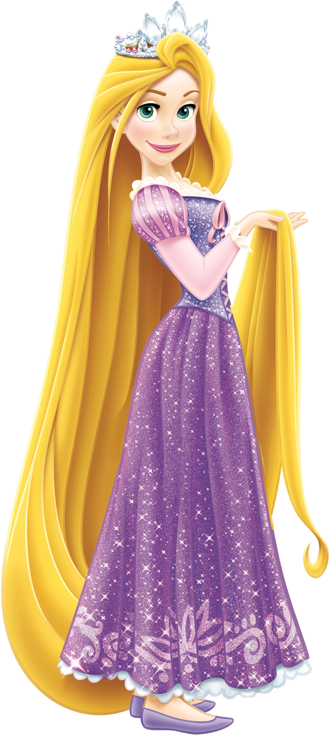 Download Rapunzel With Tiara - Disney Princess Rapunzel - Full Size PNG ...