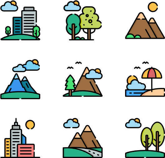 Download Landscape - Icon - Full Size PNG Image - PNGkit
