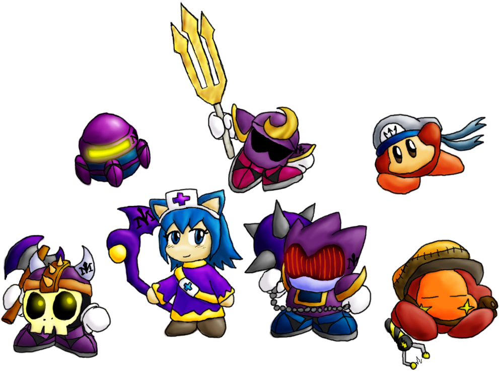 Download The Meta-knights - Meta Knight Halberd Crew - Full Size PNG ...