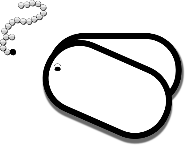 Download Dog Tag Coloring Page - Dog Tags Clip Art - Full Size PNG ...