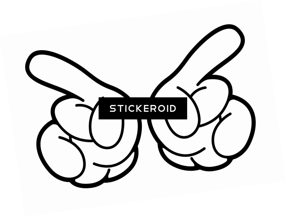 Download Two Mickey's Hands - Mickey Mouse Hand Png - Full Size PNG ...