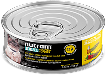 Download Nutram Ideal Cat Adult Chicken & Salmon I19 156 G - Chicken As ...
