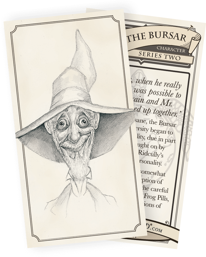 Download 013 The Bursar Trading Card - Queen Of The Elves Discworld ...