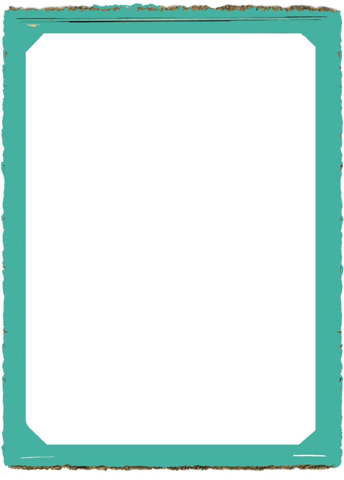 Download Teal Rectangle Frame - Picture Frame - Full Size PNG Image ...