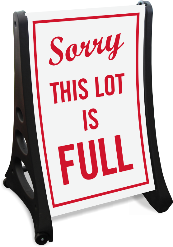 Download Zoom, Price, Buy - Parking Lot Full Sign - Full Size PNG Image ...