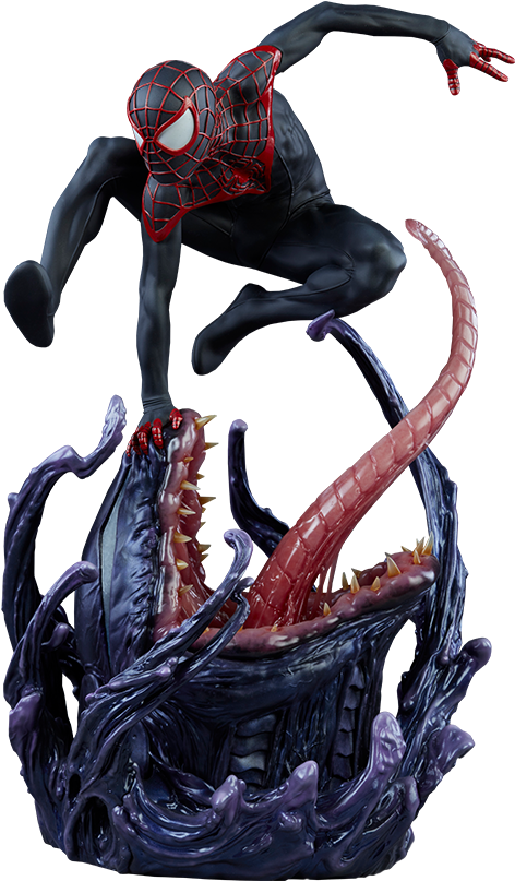 Download Miles Morales Premium Format Statue - Miles Morales Spiderman ...