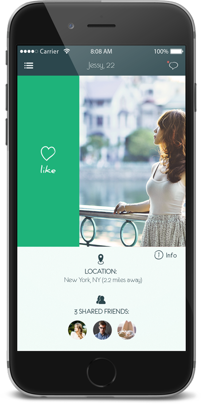 Download Tinder Profile Template .png - Full Size PNG Image - PNGkit