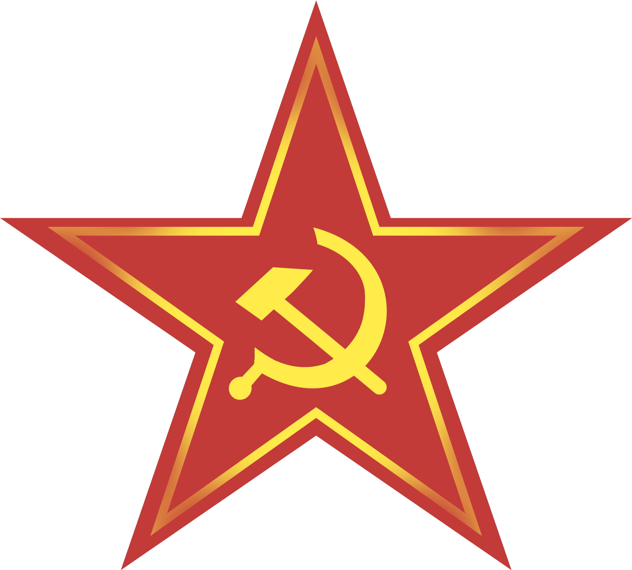 Download Hammer And Sickle Star - Full Size PNG Image - PNGkit