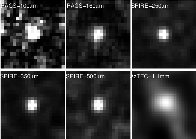 Download An Example Of The Stacked Images In The Pacs, Spire - Adaptive ...