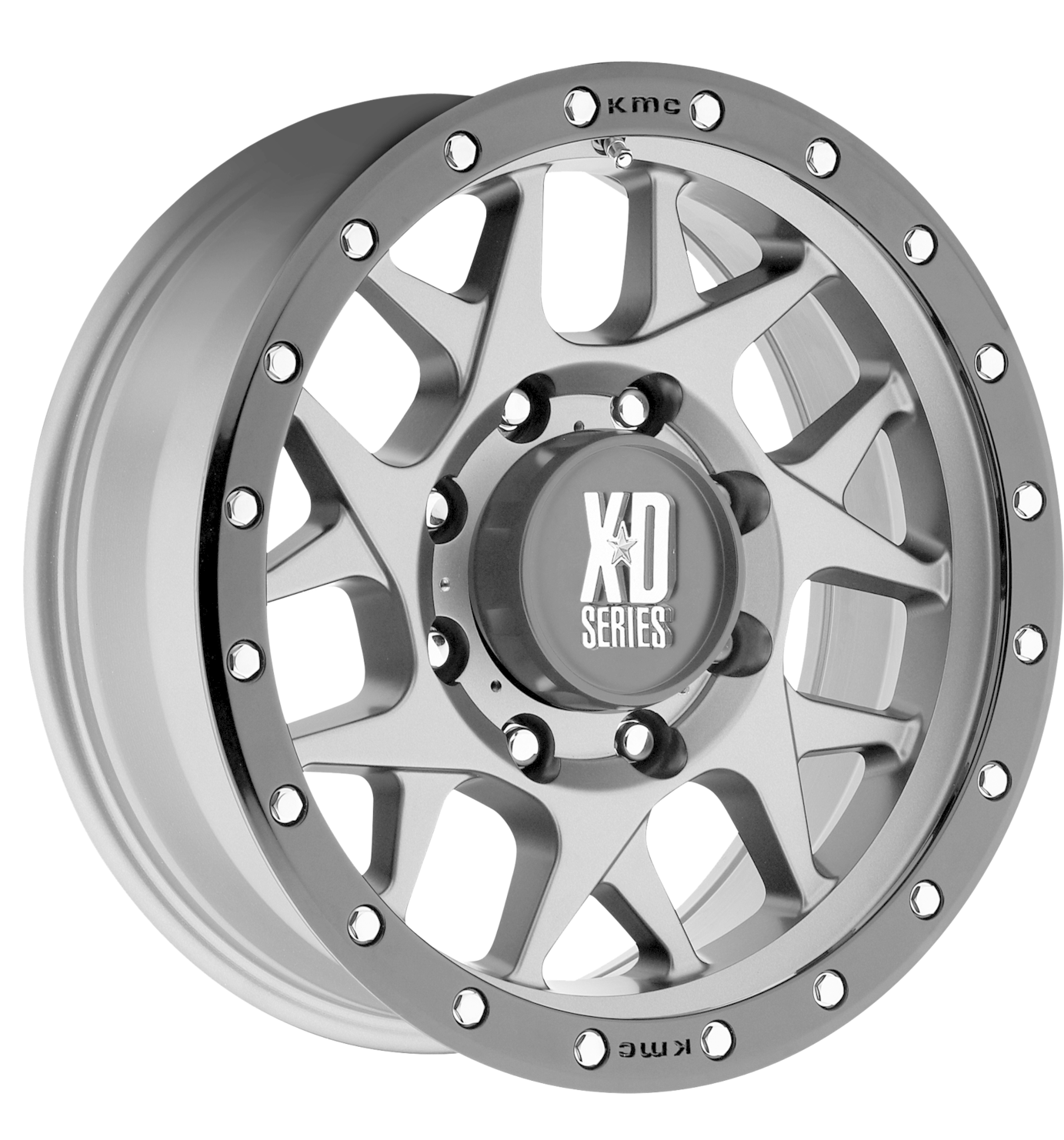 Download Kmc - Kmc Xd Series Xd127 Bully Satin Gray Custom Wheels - Full Size PNG Image - PNGkit