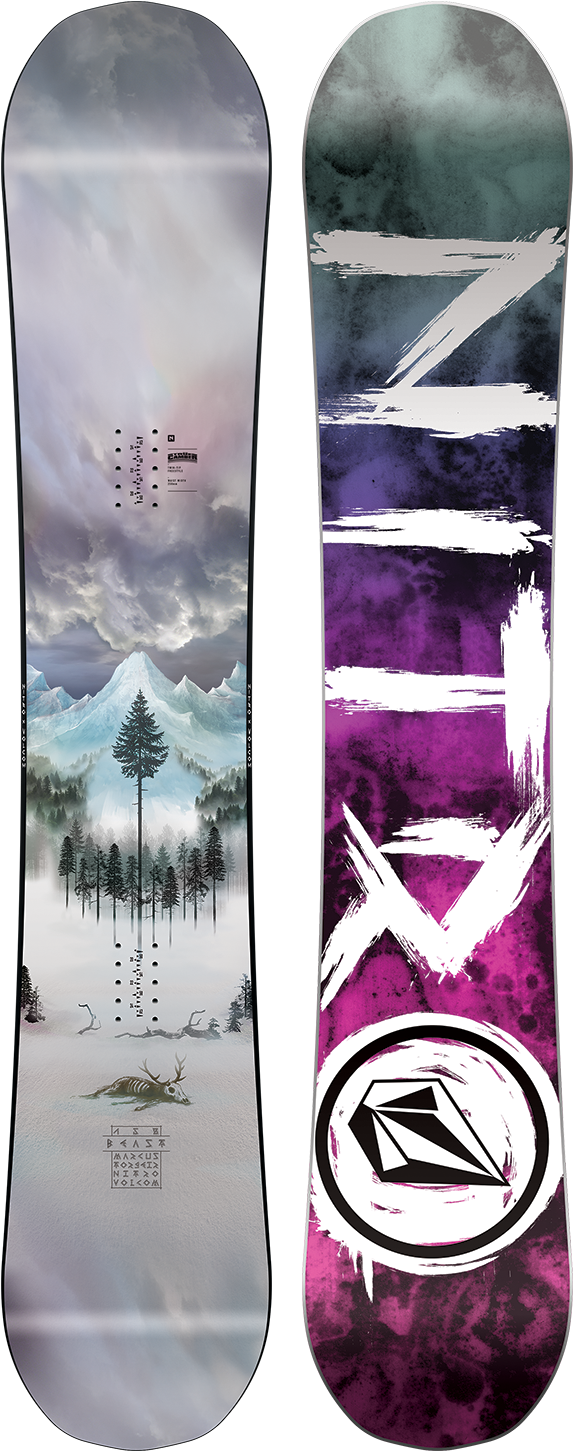Download Nitro Men's Beast X Volcom Snowboard - Nitro Volcom Beast 2019 ...