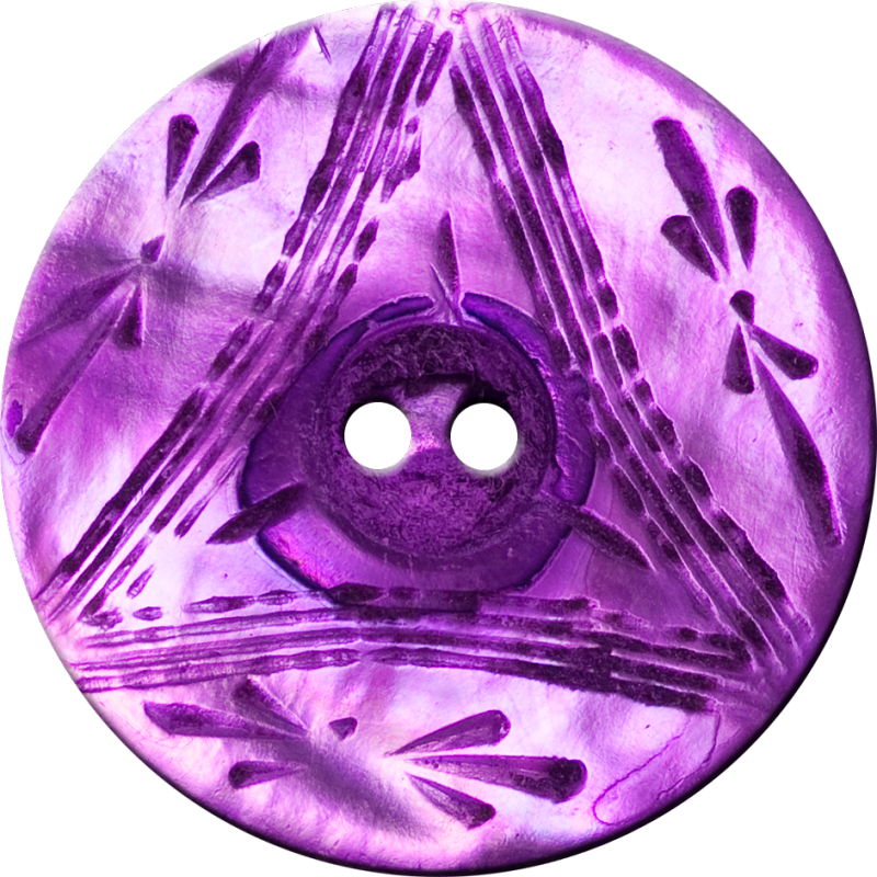 Download Button With Triangle And Floral Design, Purple - Circle - Full ...