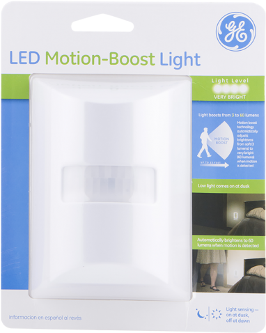 Download Ge Motion-boost Led Night Light In Package Image - Plastic ...