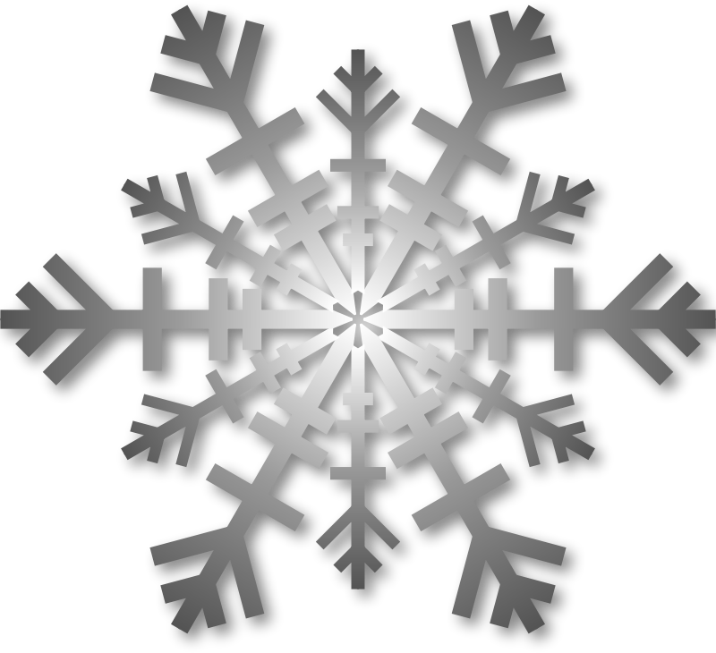 Silver Snowflake Clip Art