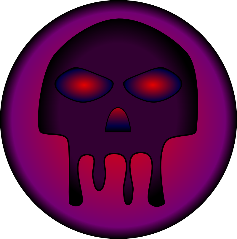 Download Evil Skull By Boomershin On Clipart Library - Ozone Layer Hole ...