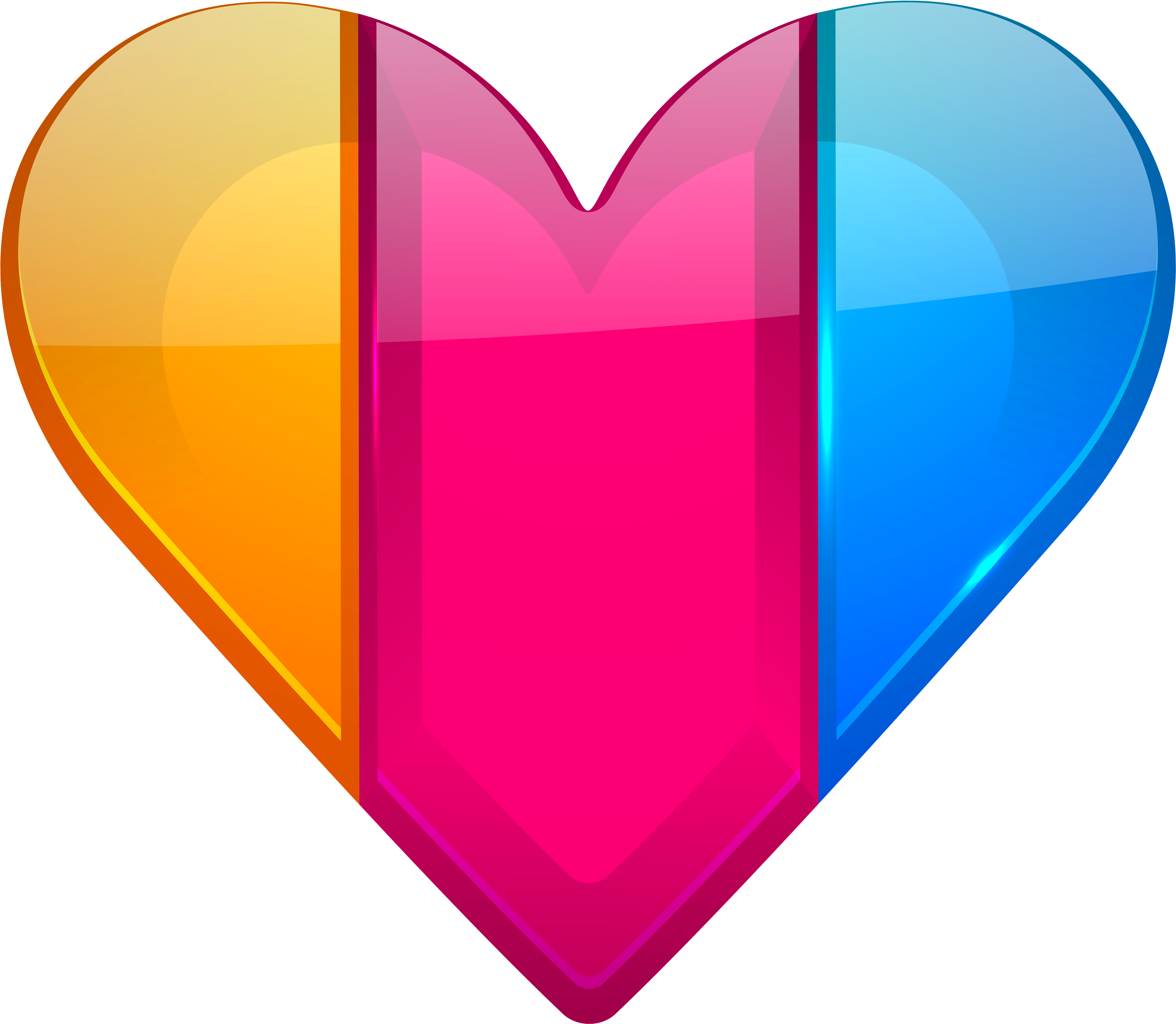 Download Colorful Heart Png Clipart - Colorful Heart Png - Full Size ...