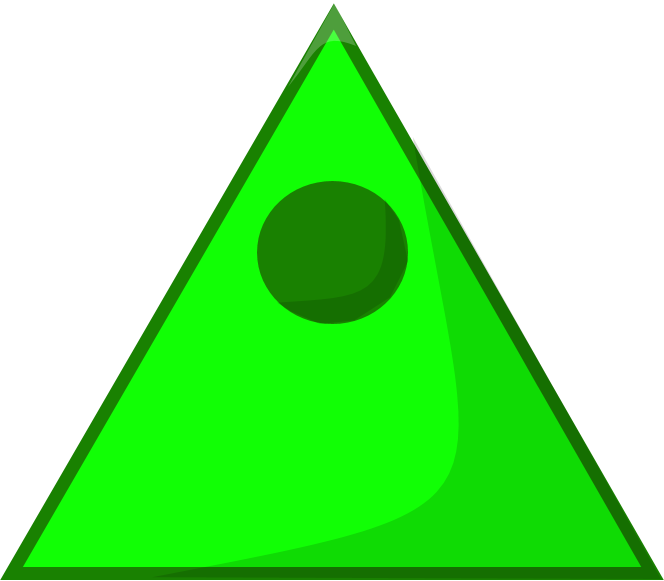 Download Object Shows Community Fandom - Triangle Clipart Green - Full ...