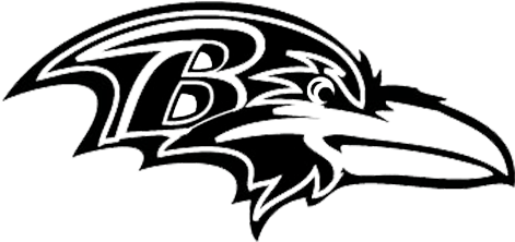 Download Transparent Baltimore Ravens Black And White - PNGkit