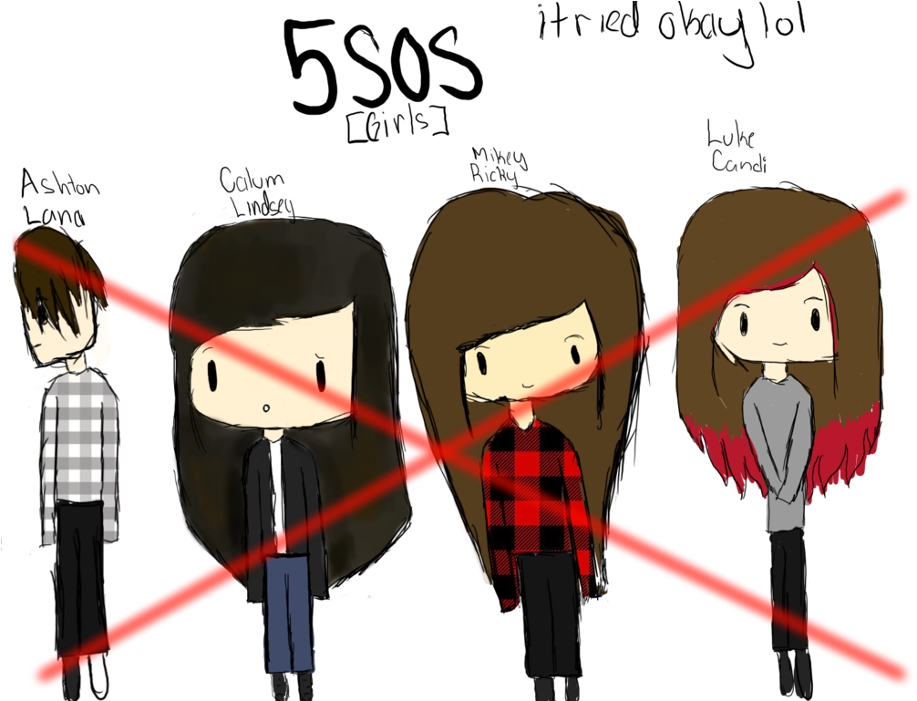 Download 5sos Transparent Drawing - 5sos Drawing Transparent - Full ...