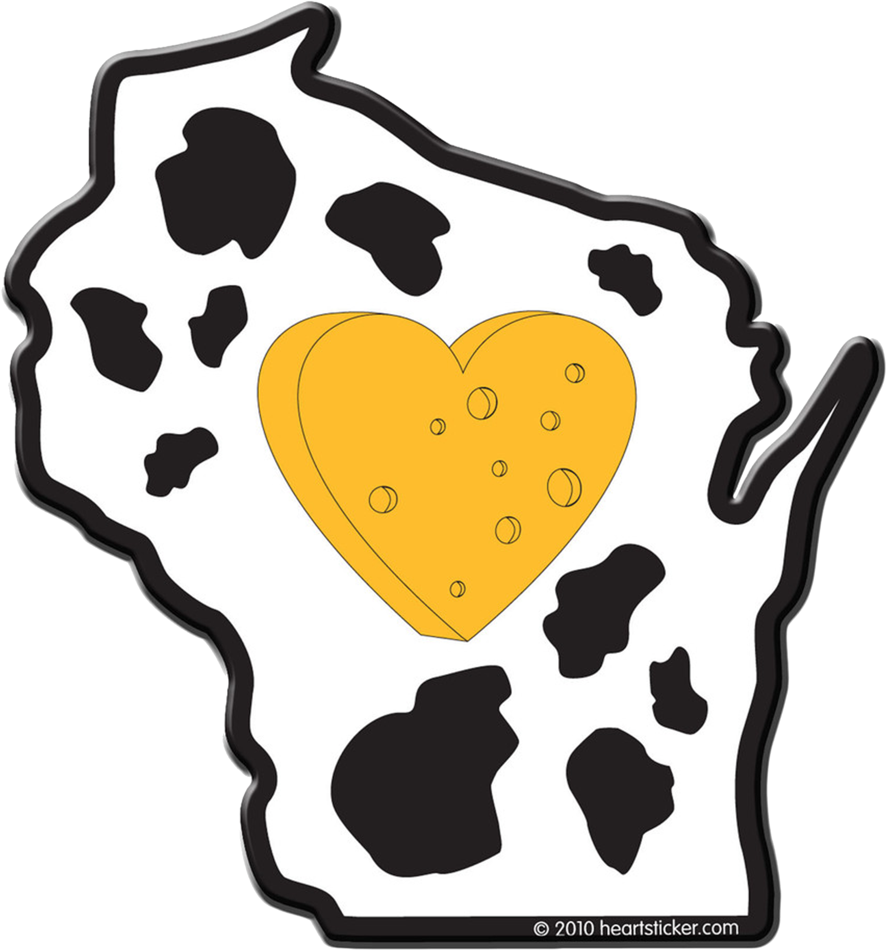 Download Heart In Wisconsin Sticker - Wisconsin Heart Sticker - Full ...