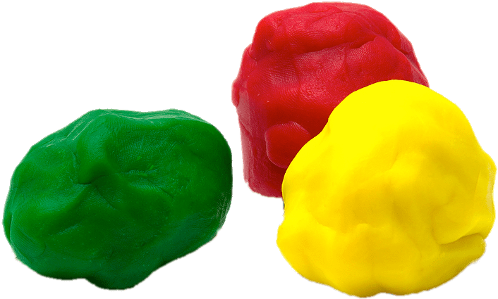 Download Balls Of Coloured Plasticine - Playdough Clipart - Full Size ...