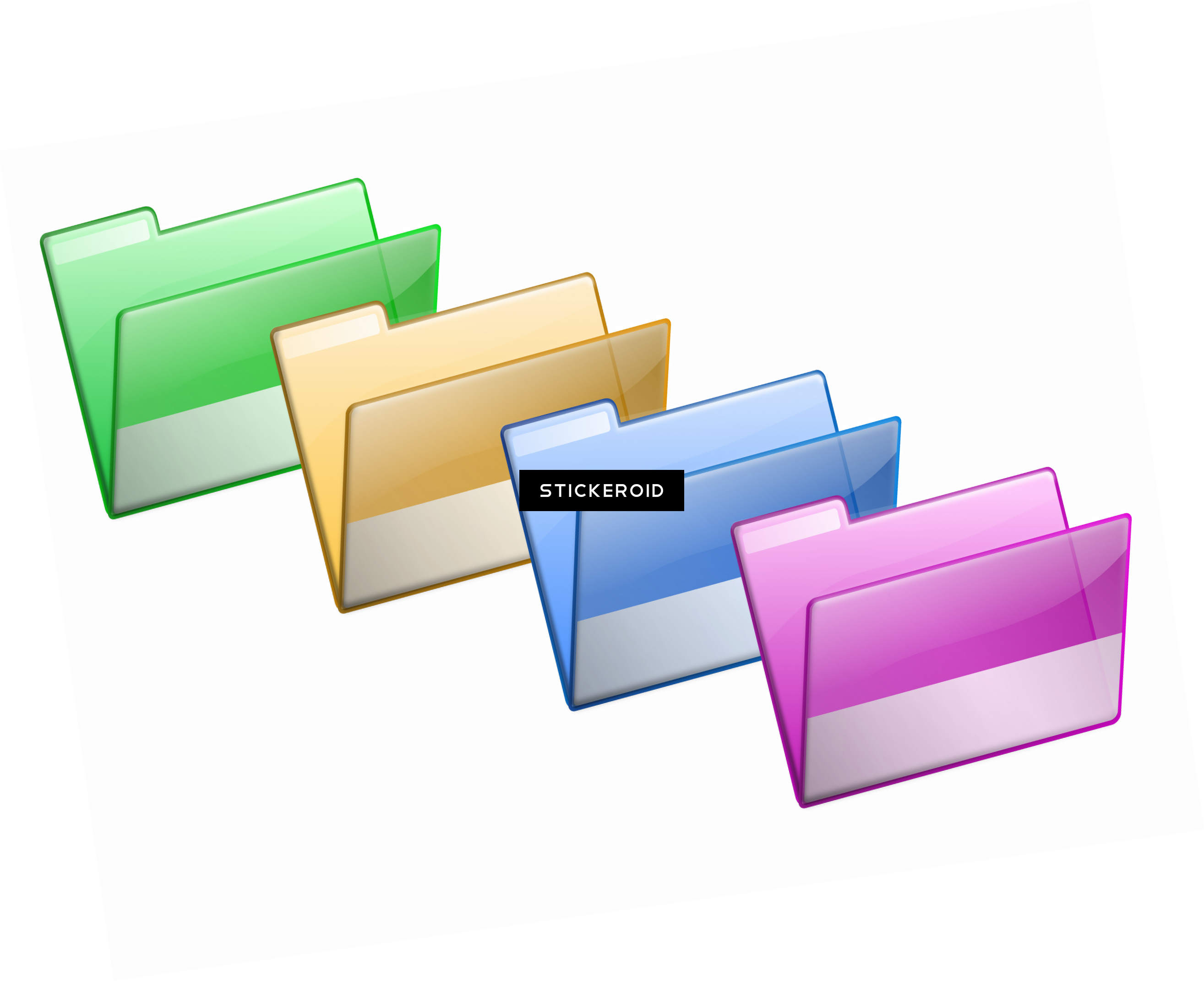 Download Colorful Folder - Graphic Design - Full Size PNG Image - PNGkit