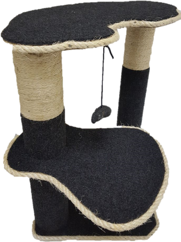 Download 2 Pole 2 Landing Cat Scratching Post - Scratching Post - Full ...