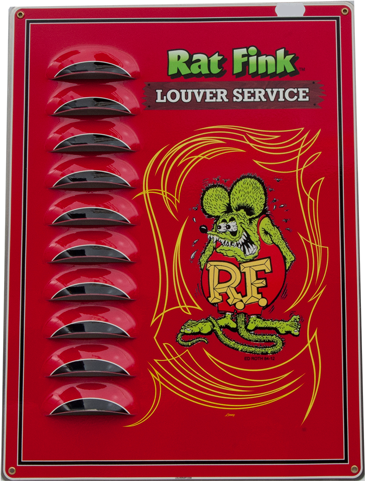 Download Rat Fink Louvered Tin Sign - Rat Fink - Full Size PNG Image ...