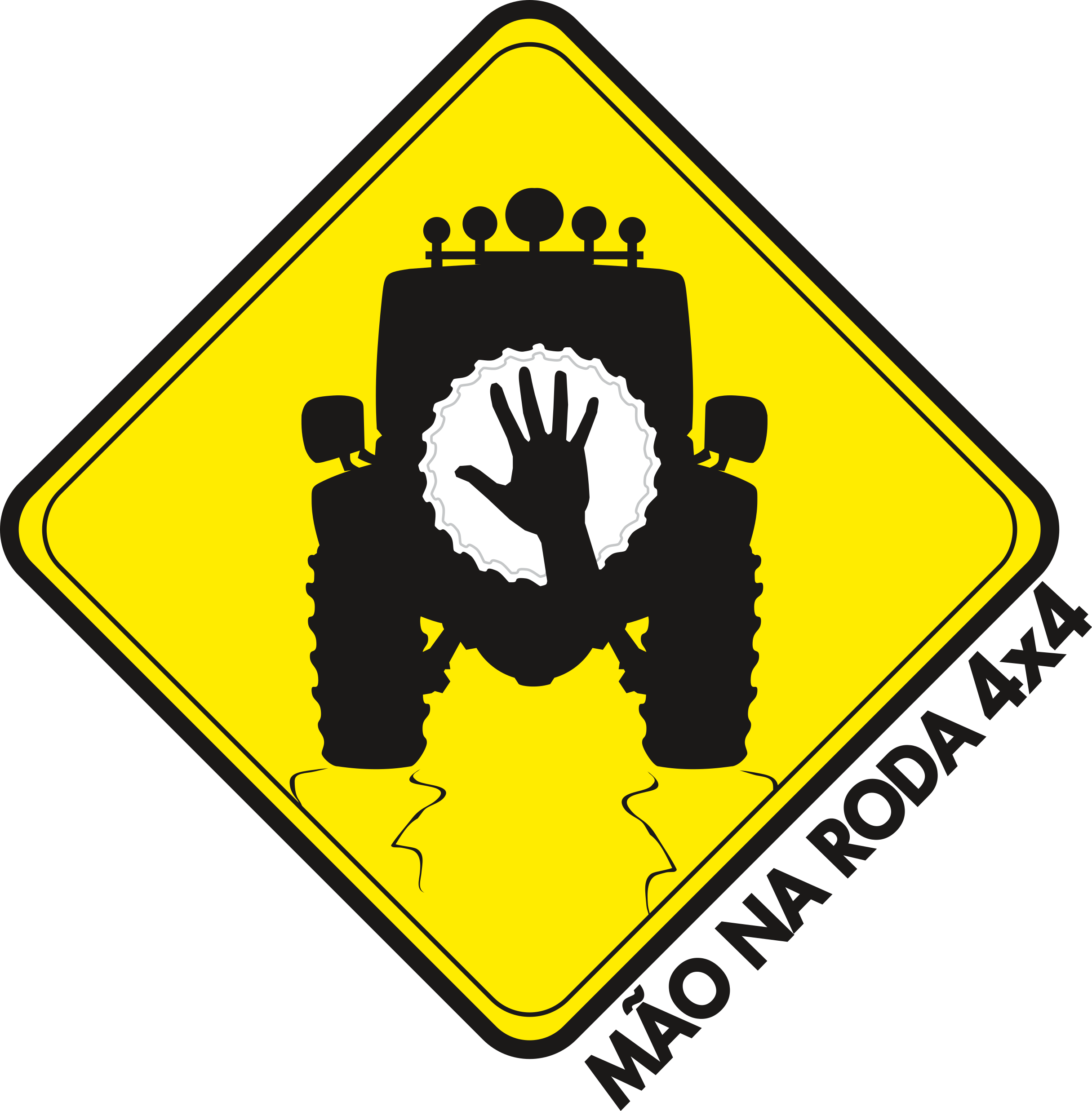 Download Mao Na Roda - Adesivos Motos Off Road - Full Size PNG Image ...