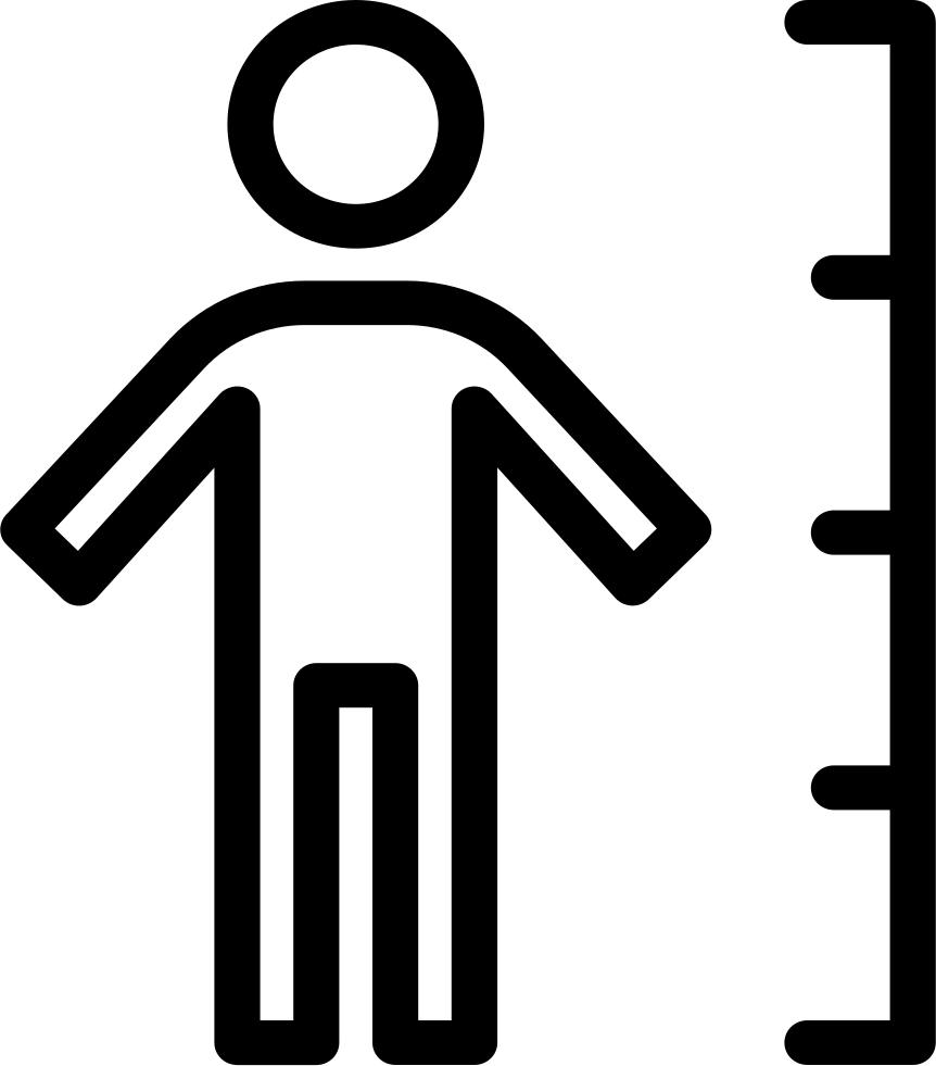 Download In - Tall - - Height Measurement Height Scale Vector - Full ...