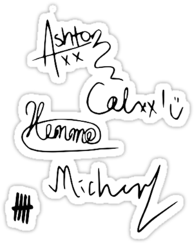 5sos Signatures Transparent