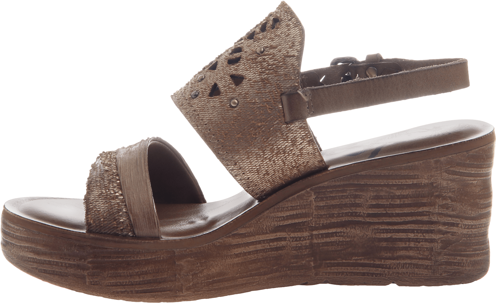 Download Hippie Wedge In Gold Inside View - Women's Otbt Hippie Wedge ...