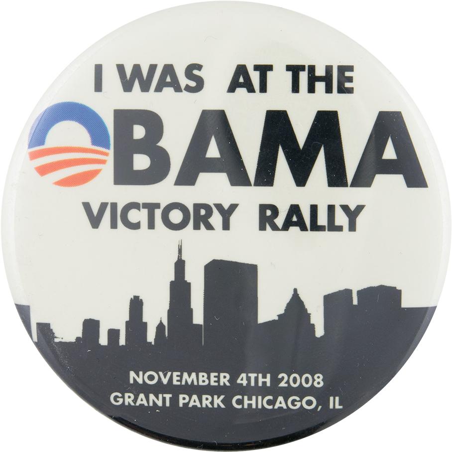 Download Obama Victory Rally - Chicago - Full Size PNG Image - PNGkit