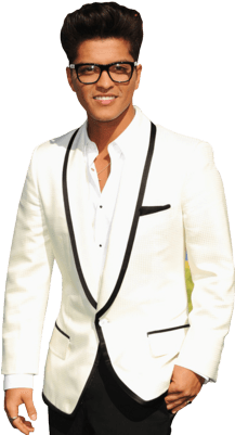 Download Transparent White Suit Bruno Mars - Bruno Mars Transparent ...