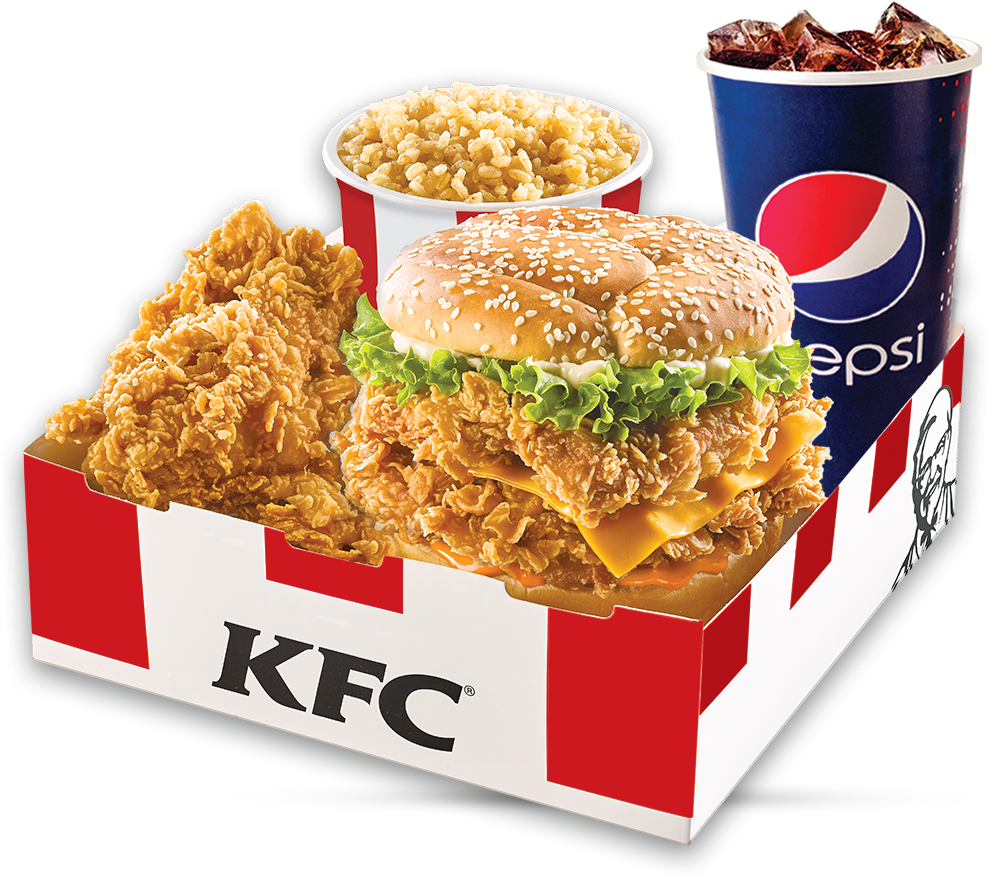 Download Kfc Delicious Meals For One Single Meals Egypt Png - Junk Food ...