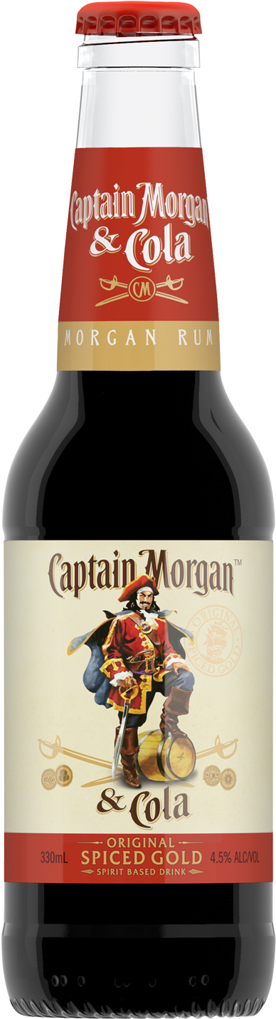 Download Captain Morgan Original Spiced Gold & Cola 330ml - Captain ...