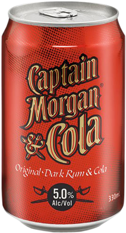 Download Picture Of Captain Morgan & Cola 6 Pack Cans - Captain Morgan ...
