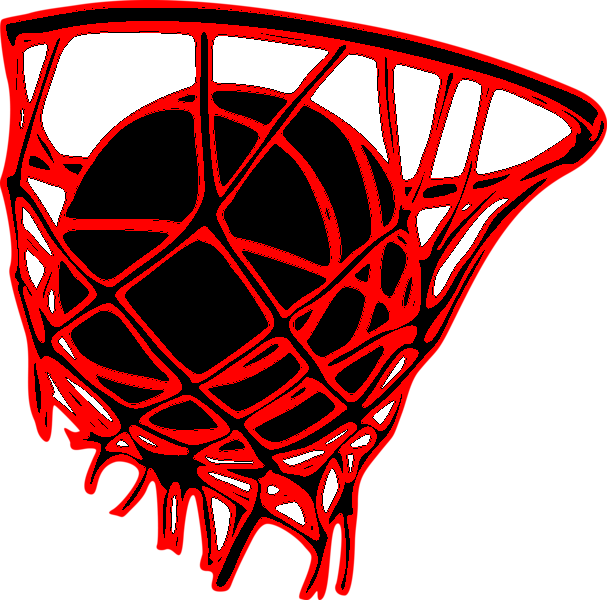 Download Basketball Inside Of Basketball Net - Basketball - Full Size ...